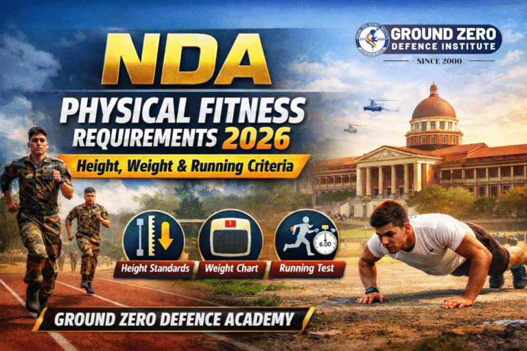 NDA Physical Fitness Requirements 2026 : Defence Academy
